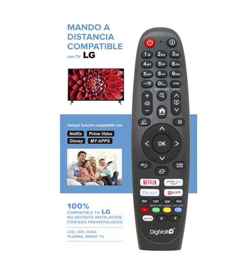 Digivolt Mando Universal Compatible con LG Smart TV LG-59
